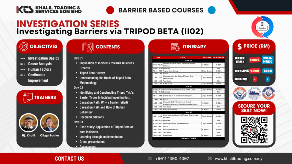 Investigating Barriers using Tripod Beta